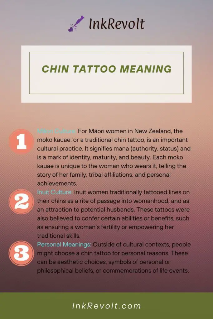What Does A Chin Tattoo Mean? - Ink Revolt