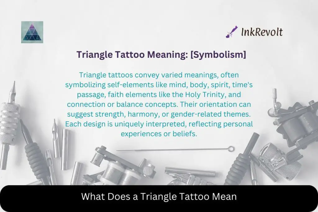 What Does A Triangle Tattoo Mean? Unveiling The Symbolism